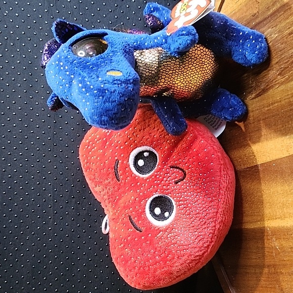 Toys | Beanie Boos Dragon And Heart Plushies Bundle Of 2 | Poshmark